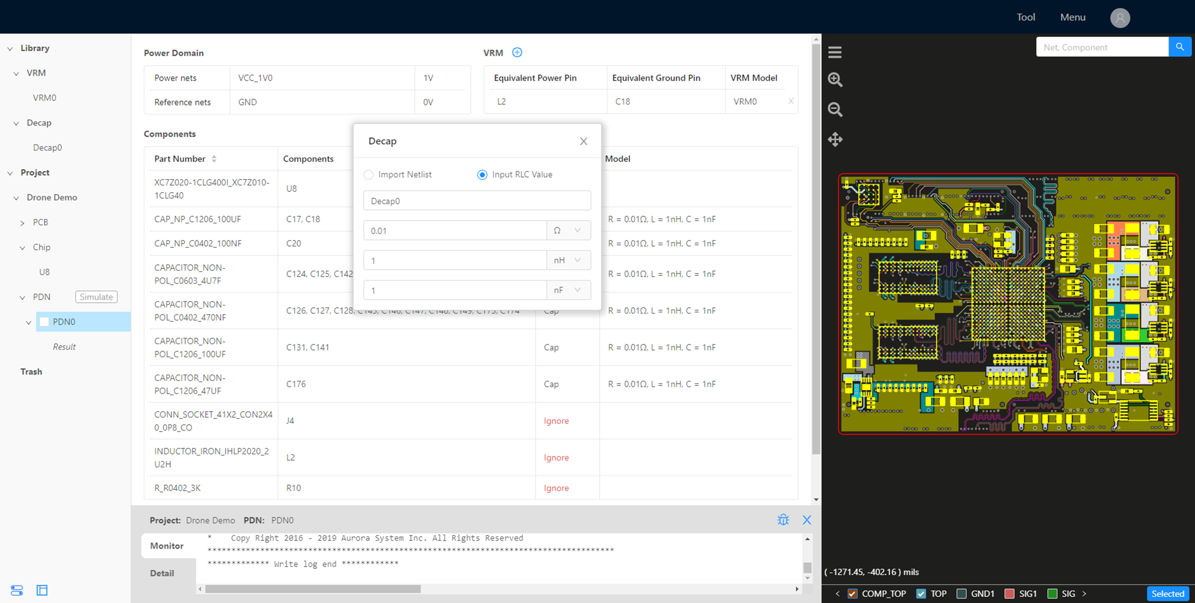 Aurora System（SI/PI検証）｜国産 クラウド電子CAD「Quadcept」